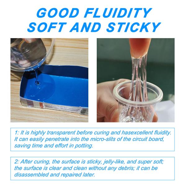 Quality Junction Box Electrical Potting Liquid Silicone Gel Insulation Waterproof Igbt for sale