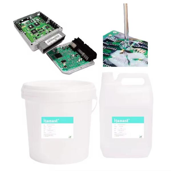 Quality 1.0 Thermal Conductivity Two-Component Liquid Potting Silicone Rubber for PCB Power Modules Batteries Sensors Color for sale