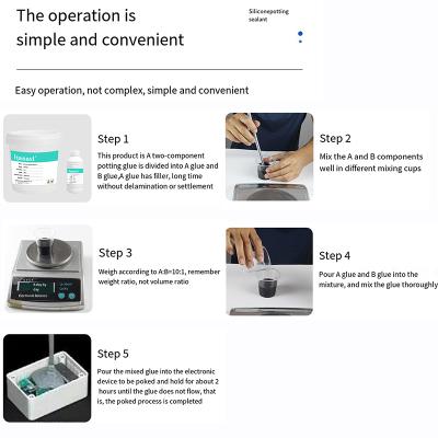 China Easy-Use Potting Compound HN-8808 - 10:1 Mix Ratio, 60 Min Work Time for Simple Application for sale