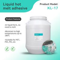 Quality KL-17 Liquid Hot Melt Adhesive For PET/PVC Film - 200°C Heat Resistant & Optical for sale