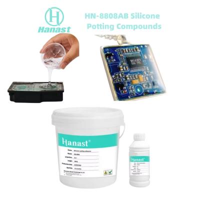 China Two-Component 10:1 Silicone Encapsulant Waterproof RTV-2 Slicone Potting Rubber Potting Material For LED Driver for sale