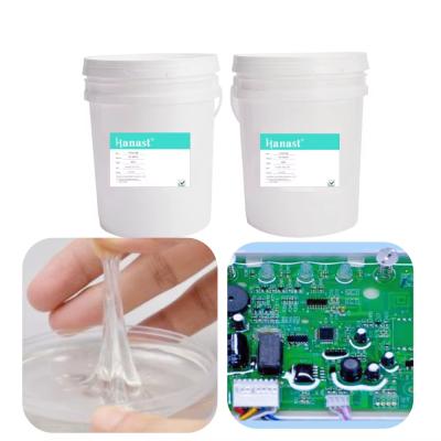 China UL94 V0 Flame Retardant PCB Potting Silicone Gel 1:1 Two Component for LED Driver Encapsulation for sale