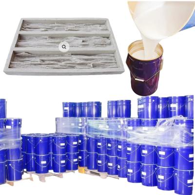 China Tin Cure Silicone Rubber Supplier 30 Shore A 100:2 RTV-2 Liquid for Cement Wall Tile Molds for sale