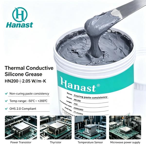 Quality High Density Silicone Thermal Grease Paste with 0.97 W/mK Thermal Conductivity for sale