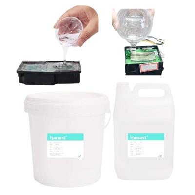 China Clear Epoxy Potting Compound 5:1 High Hardness 80 Shore D Waterproof Insulating Resin for Motor Stator Encapsulation for sale