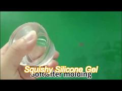 Odorless Squishy Silicone Gel Rubber Liquid Heat Cured Customized