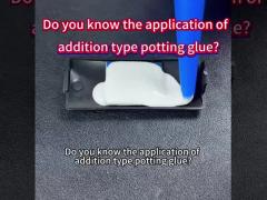 the application of addition type potting glue