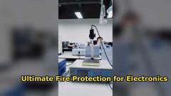 Flame retardant epoxy potting compound for safety critical industrial electronics