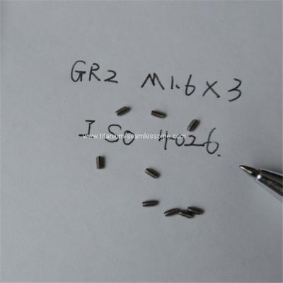 China Ti titanium metal bolt screw grade 2 GR2 bolt M1.6x3 ISO4026 for sale
