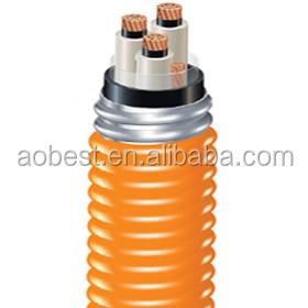 TECK 5000V High Voltage 3-Core AWG6 Cable Copper Conductor with XLPE Insulation for Construction Applications