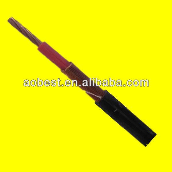 Aobest 2x16mm Weather-resistant Dac Cable with Copper Conductor and PVC Insulation Low Voltage for concentric cable