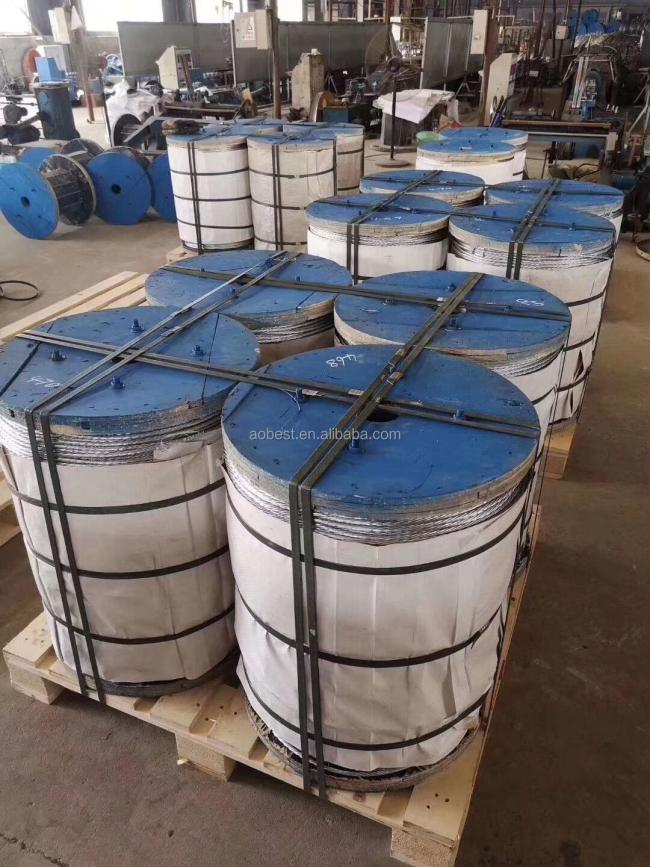2024 Quality Galvanized Guy Wire 3/8\" Insulated Stranded Conductor for Overhead Applications