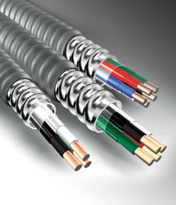 China Explosion proof Instrument cable 1pair AWG16 with CORRUGATED METAL ARMOR OF AC90 Galvanized for sale