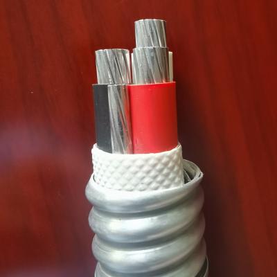 China XLPE Insulated Aluminum Conductor AC90 600V 3*1/0 4AWG for Power Distribution Networks for sale