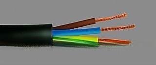 Quality Flexible Rubber Insulated H07RN-F 2.5 mm2 Copper Conductor Cable for 12V for sale