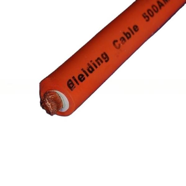 Quality 35mm2 Medium Voltage Copper Inductor Orange Rubber Insulated Flexible Welding Cable for sale