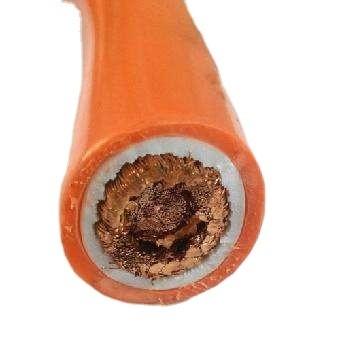 China 2/0 AWG Copper Flexible Rubber Insulated Welding Cable for Low Voltage Power Cables for sale