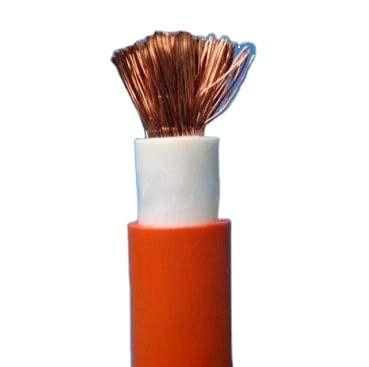 Quality 2/0 AWG Copper Flexible Rubber Insulated Welding Cable for Low Voltage Power for sale