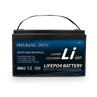 China 12v 100ah Lithium Ion Battery , Deep Cycle Rechargeable Lithium Ion Batteries for sale