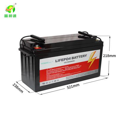 China 300ah 12V 24V Battery Lifepo4 Lithium Battery Pack RV Rechargeable Solar for sale