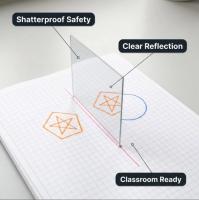 China 1mm Thick Unbreakable Mirror Sheet High Reflection For STEM Optical Teaching for sale