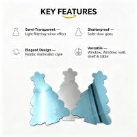 China Irregular Acrylic Two Way Mirror Sheet UV Printable Double Sided Mirror Sheet for sale