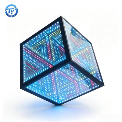 China 3D Infinity Mirror Cube Light RGB For Bar KTV Hotel Salon Decor Commercial Lighting for sale