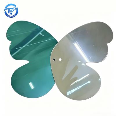 China Butterfly Shaped Acrylic Two Way Mirror Art Exhibition Decor Acrylic Mirror Panel for sale