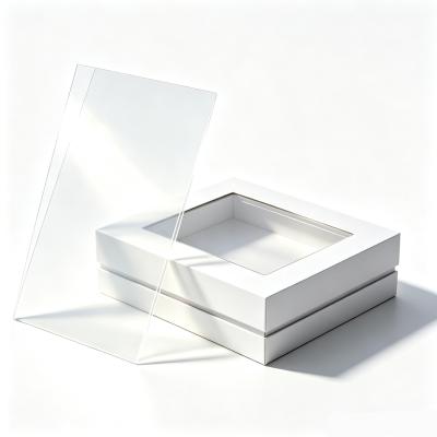 China High Transparent Clear PC Sheet For Luxury Gift Box Window Cosmetic Packaging for sale
