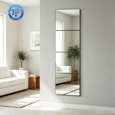 China Hardened Acrylic Full Length Mirror DIY Splicable Wall Mounted Flexible For Bedroom for sale