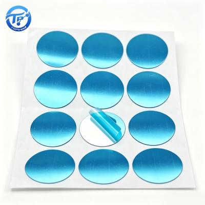 China Round Self Adhesive Flexible PET Mirror Stickers Bendable Thin PET Mirror Sheet With Back Glue For Phone Case DIY Crafts Wall Decor for sale