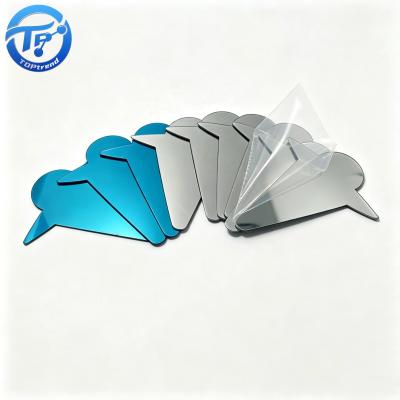 China Wholesale Custom Irregular Shape Acrylic Semi-Transparent Mirror OEM One-Way Reflective Panel for sale