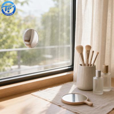 China Wholesale 10x Magnifying Suction Cup Makeup Mirror 8.6cm Round Travel Vanity Mirror Portable for Bathroom Shower Wall for sale