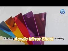 2.6mm a4 color self-adhesive virgin pmma acrylic safety mirror sheet, shatterproof