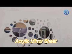 customized diy art deco eco-friendly acrylic wall mirror shatterproof lightweight laser-cut design