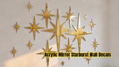 Acrylic Mirror Starburst Wall Decals