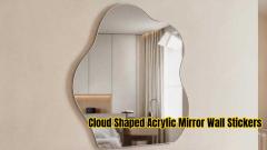 Cloud Shaped Acrylic Mirror Wall Stickers