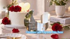 Frameless Laser Engraved Cake Decor