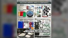 Hexagon PET mirror tile