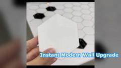 Hexagonal Art Decor Acrylic Wall Mirror