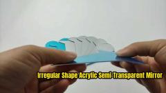 Irregular Shape Acrylic Semi-Transparent Mirror