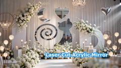 Laser Cut Acrylic Mirror Cutout Irregular Plastic Mirror Stickers for Home Aesthetic Wall Art & DIY