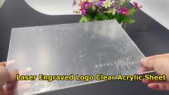 Laser Engraved Logo Clear Acrylic Sheet
