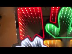 Stacked Gift Box Shaped Infinity Mirror Light LED 3D