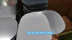 Oval Acrylic Mirror Sheet