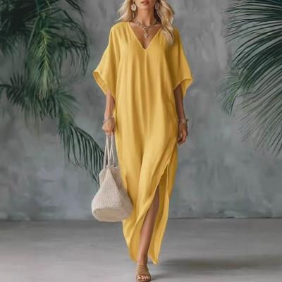 China 2026 new summer V-neck dress, loose and comfortable for sale