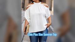 Plus Size Summer Blouse Elegant & Comfy