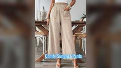 Plus Size Colorful Wide Leg Pants Summer Style