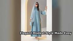 Al Najma Elegant Arabian Dress for Formal Modest Style