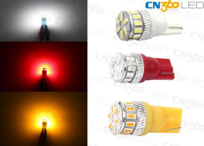 China Yellow Amber LED Car Bulb T10 3014 18-SMD 240 Lumens 194 168 for sale